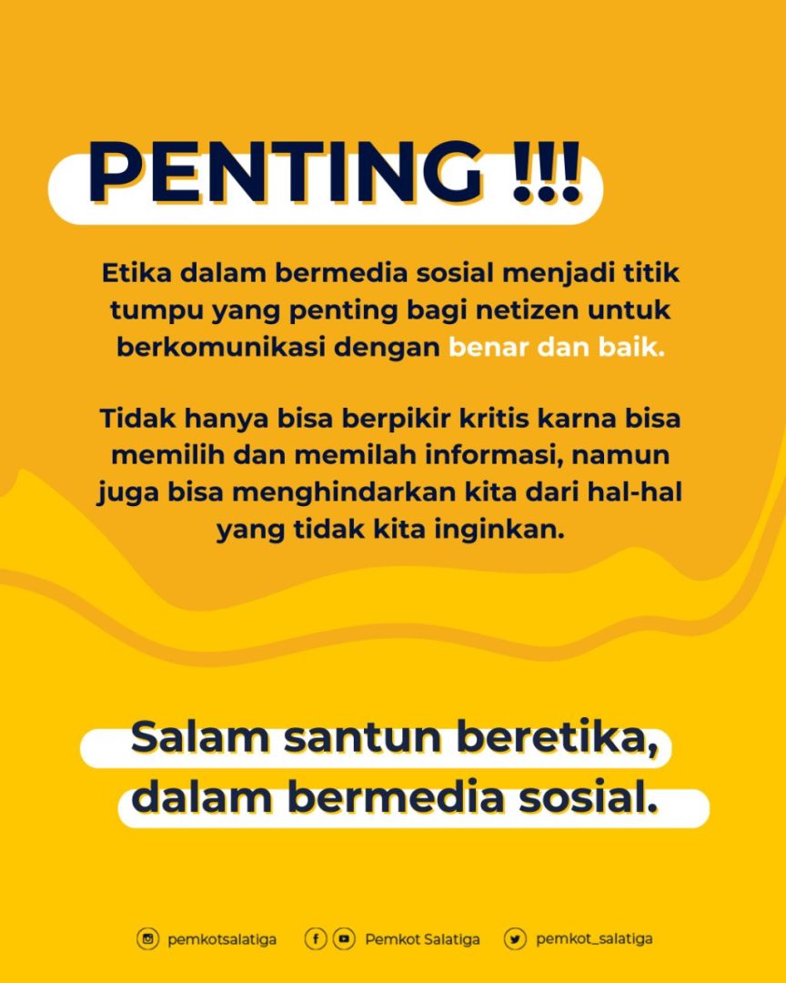 Pentingnya Etika Dalam Media Sosial – Diskominfo Salatiga