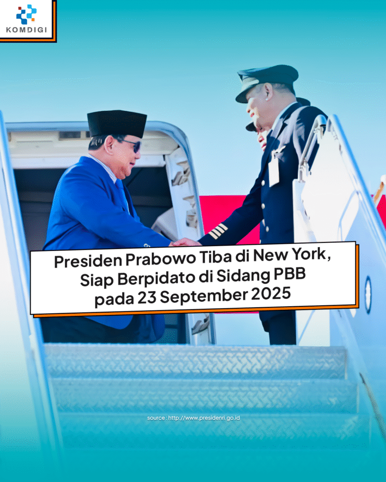 Presiden Prabowo Tiba di New York, Siap Berpidato di Sidang PBB pada 23 ...